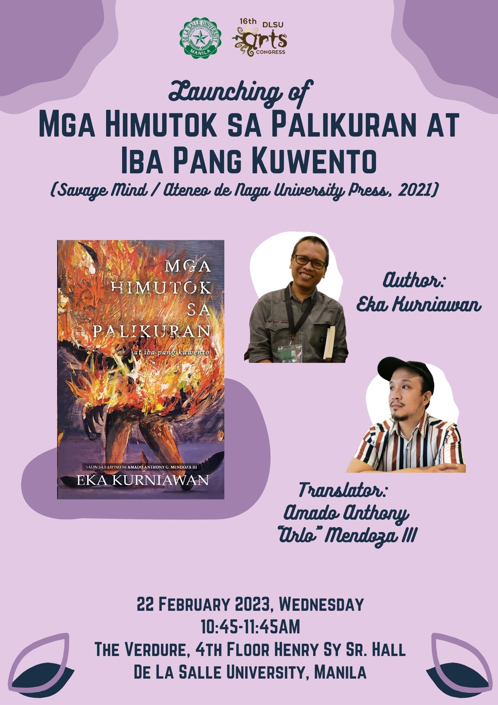 Booklaunching – 17th DLSU Arts Congress